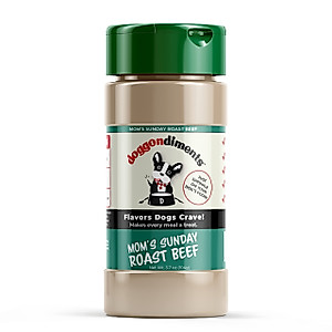 Doggondiments Mom's Sunday Roast Beef Dog Food Topper, Fun People Food Flavors, Made in USA