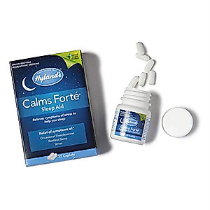 Hyland's Calms Forte' Sleep Aid Caplets, Natural Relief of Nervous Tension and Occasional Sleeplessness, 32 Count