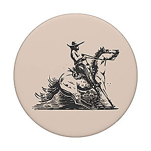 Western Cowboy Horse Rodeo Riding PopSockets Swappable PopGrip