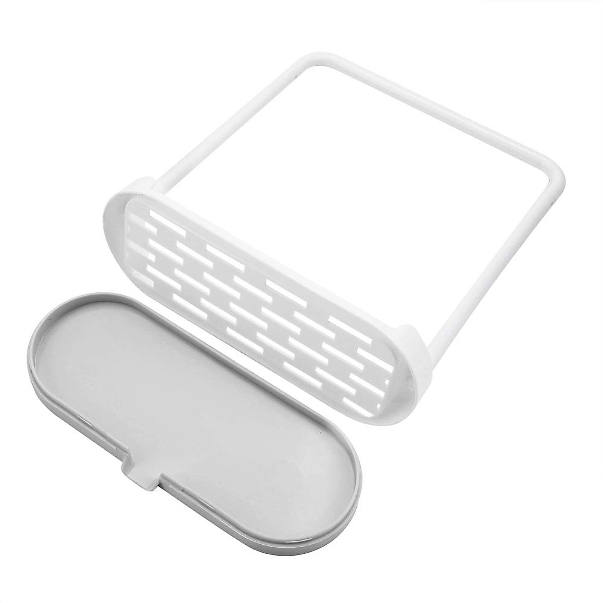 Detachable Towel Storage Rack, Dishcloth Sponge Drying Rack Kitchen Plastic Quick Drying Water Absorbing Rod Rag Stand, Kitchen Storage Organizer(6.69 * 2.75 * 7.79in-Grey)