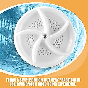 2pcs Mini Washing Machine Mini Washer Lavadora Mini Portable Washing Machine Travel Washer Portable Dishwasher Portable Washers Clothes Washer Portable Washer Machine Plastic White Yardenfun