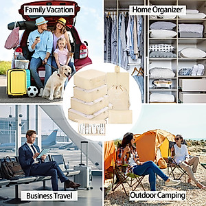 Packing Cubes for Suitcase Travel, 𝟏𝟏 𝐒𝐞𝐭 Lightweight Travel Essential Luggage Organizer Bags Set, Travel Bags Packing Cubes for Travel Accessories Cosmetics Toiletries Storage Bags