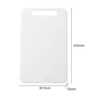 Super Leader Professional Plastic Cutting Board for Restaurants，Dishwasher Safe and BPA Free,1.27 x 17.8 x 0.4 Inch,White