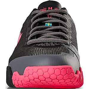 Salming Women's Hawk Squash/Handball Indoor Sports Shoes, Gunmetal/Pink, 9