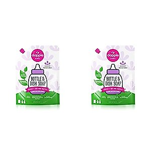dapple: Refill pack: Baby Bottle and Dish Liquid, Lavender 34 oz (Pack of 2)