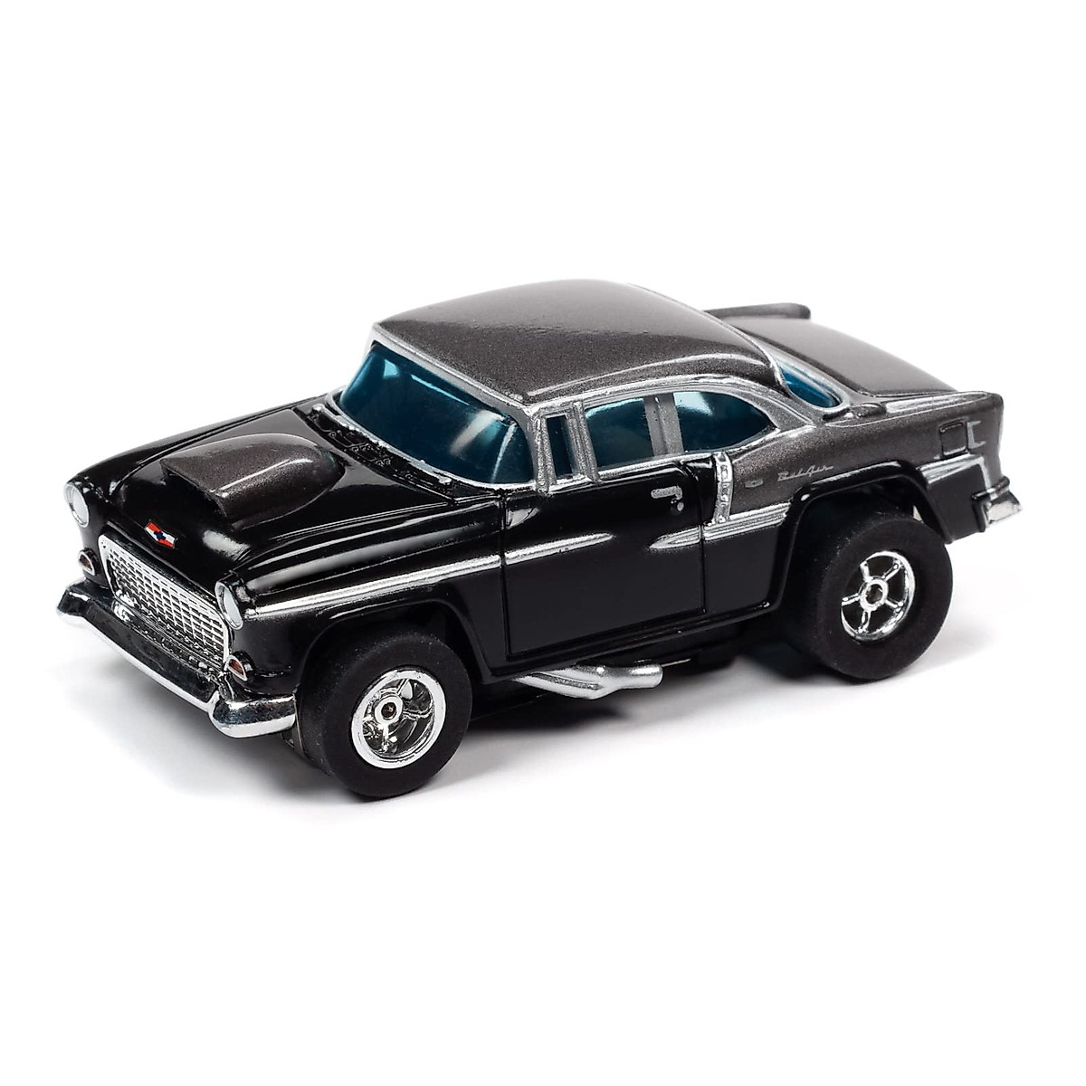 Round 2 14' California Cruising The Pacific Coast Highway Slot Race Set 1956 Ford F100 Pickup Truck (4Gear) 1955 Chevrolet Bel Air (Xtraction), Multicolor (SRS331)