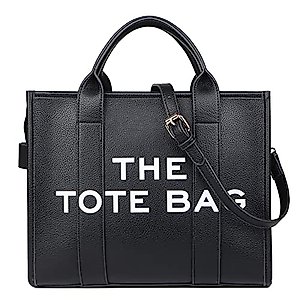 Taiuloo The Tote Bag for Women, Leather Handbag Tote Purse with Zipper, Women's Shoulder Bag Crossbody Bag for Office, Travel