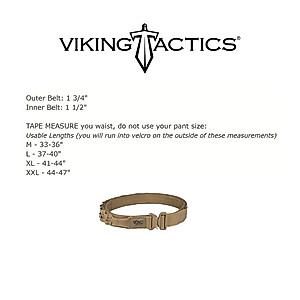 Viking Tactics® Raze Belt, VTAC®, Coyote, Large