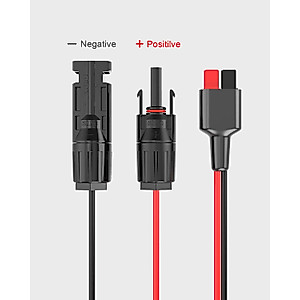 ALLPOWERS Solar Extension Cable with MC-4 Female and Male Connector to Anderson Power Pole Port 1.5M 16AWG Solar Panels Kit Tools, Connector for Solar Panel to Portable Generator