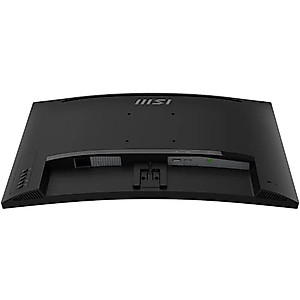 MSI Pro MP271CA, 27" Monitor, 1920 x 1080 (FHD), Curved VA, 75Hz, TUV Certified Eyesight Protection, 4ms, Displayport, HDMI, Tilt, Black