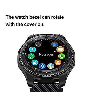 Case Compatible Samsung Galaxy Watch 46mm, NaHai TPU Slim Plated Case Shock-Proof Cover All-Around Protective Bumper Shell for Galaxy Watch 46mm SM-R800 Smartwatch, (Not Galaxy Watch 4 Classic 46mm)