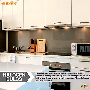 Sunlite 40615-SU Q35/GY6/12V Halogen 35-Watt Single Ended T3.5 Light Bulb, 525 Lumens, 12 Volts, GY6.35 (Bi-Pin) Base, Clear, 2000 Hour Life Span, 3200K - Warm White 12 Pack