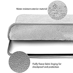 Lacdo 13 inch Laptop Sleeve Case for 13 inch MacBook Air M2 A2681 M1 A2337 A2179 A1932 2018-2022 | 13" New MacBook Pro M2 M1 A2338 A2251 A2289 A2159 A1989 A1706 | 12.9" New iPad Pro Computer Bag, Gray