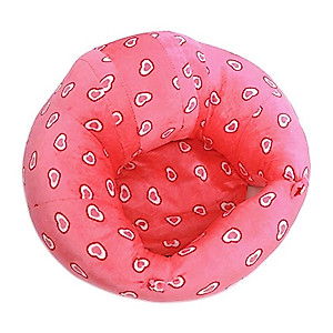 ANPPEX Baby Support Seat, Cute Baby Sofa Chair for Sitting Up, Comfy Plush Infant Seats with Stuffing Inside for 3-12 Months Baby