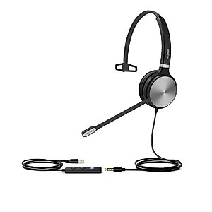 Yealink UH36 Series Headset, Wired Single-Ear | Teams Certified (UH36 Mono)