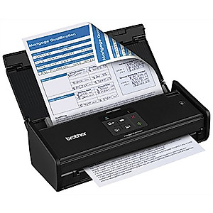 Brother ADS1000W Compact Color Desktop Scanner with Duplex and Wireless Networking,Black
