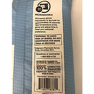 Walgreens Pre-Moistened Wash Gloves 12 wash gloves/pack
