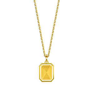 CHOW SANG SANG 999.9 24K Gold Price-by-Weight 2.62g Gold Dazzling Mirror Gold Pendant for Women 93172P | [Not Include the Necklace]
