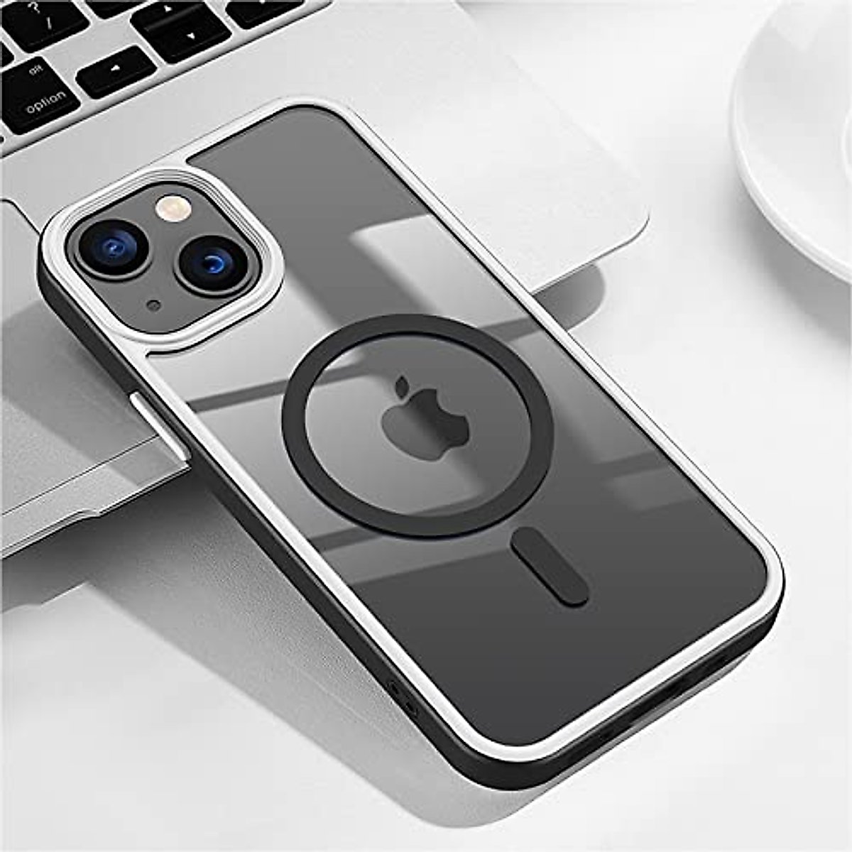 HONGRVWI Magnetic Adapter Ring，Qi-Enabled Devices and Snap/Snap+ Wireless accessorie，Includes 2 Magnetic Rings and 2 Auxiliary Installation Tools，Works with iPhone, Android, Samsung Phones (Black)