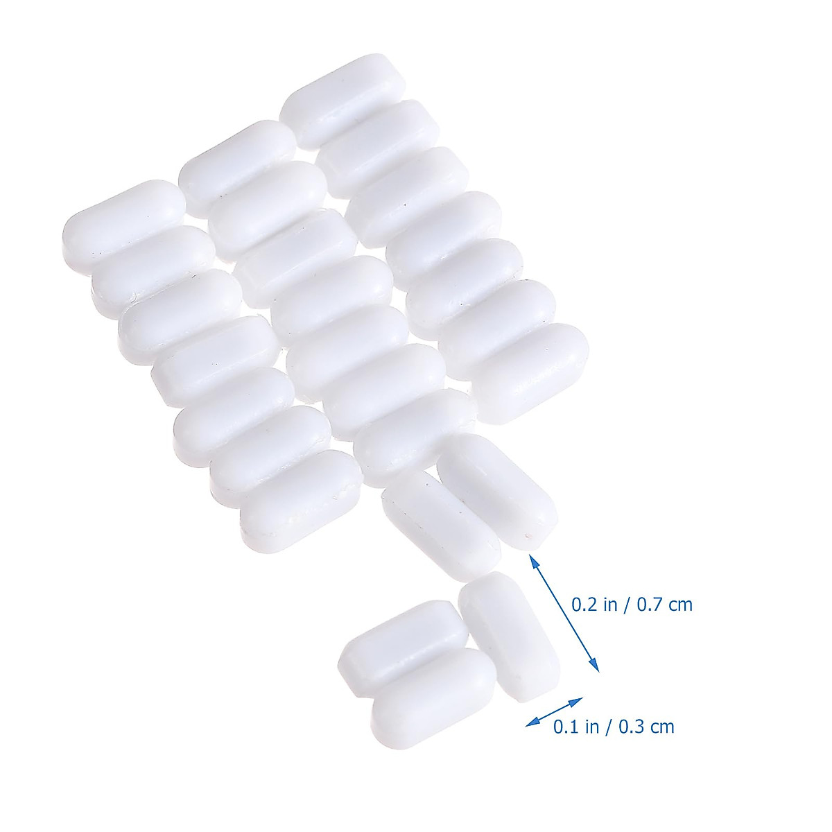 VILLCASE Magnetic Stir Bar Set, Stir Plate PTFE Stirrer Mixer Stir Bar, Stir Rod Magnetic, Laboratory Bar, Stir Plate Magnet Stick (25 Pieces,7mm/ 0.2 Inch)
