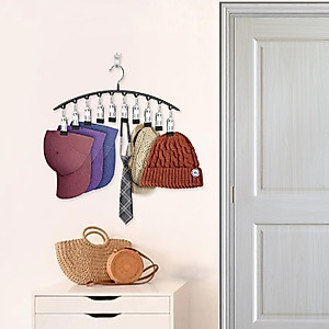 Legging Organizer for Closet,Pants Hangers, Metal Yoga Pants Hangers 2 Pack w/10 Clips, Space Saving Hanging Closet Organizer w/Closet Organizers and Storage for Pants Skirts Scarf Legging