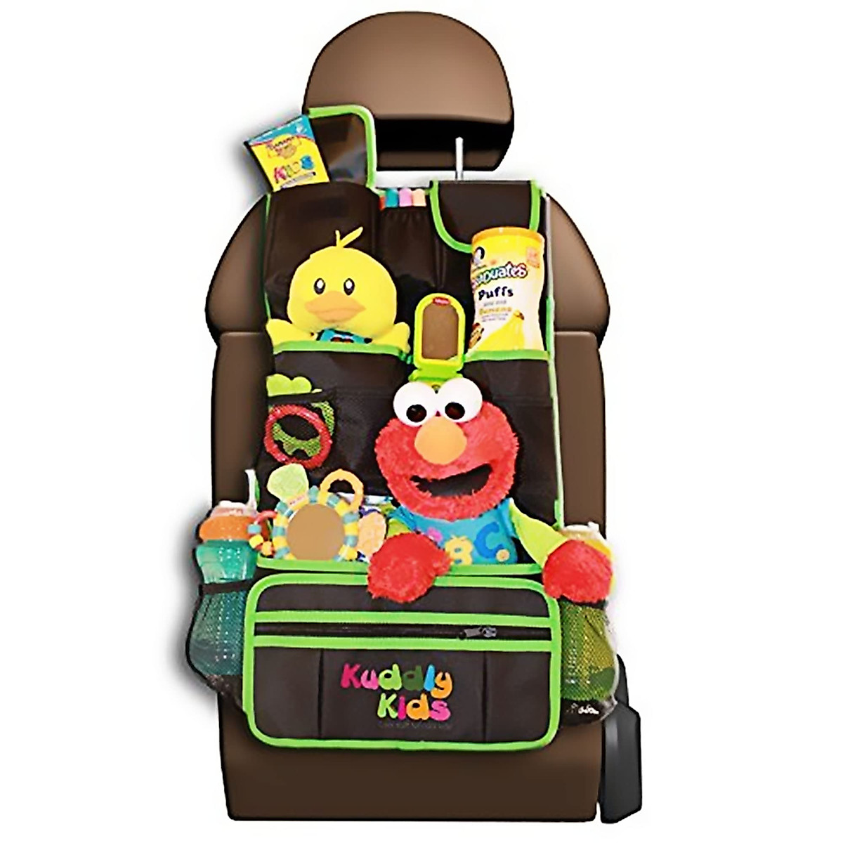 Kuddly Kids Backseat Car Organizer Kid-Safe, Easy-Install Toy/Clutter Organizer, Ultimate Storage Solution, Road Trip Travel Friendly Caddy/Holder for Busy Parents - Car Clutter Control Toy Organizer