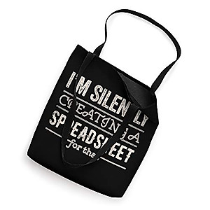 Funny Spreadsheet Accounting Gifts Actuary Statistician Tote Bag