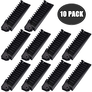 10 Pcs Portable Travel Folding Comb Brush Combo Compact Foldable Hair Brush Pocket Size Comb Double Headed for Women Men Homeless Hotel Shelter Nursing Home Charity Church (Black)