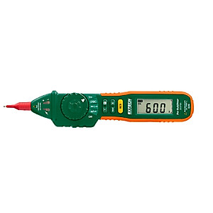 Extech 381676A Pen MultiMeter with Built-in NCV, Fully Loaded Pen-style Meter with 9 Functions, Auto/Manual Ranging Pen-style Multimeter, Large 2000 Count High Contrast LCD Display, green