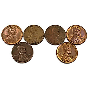 1951 Various Mint Marks 1951 D 1952 D 1953 D 1954 S 1956 D 1958 D Lincoln Wheat Pennies FAIR