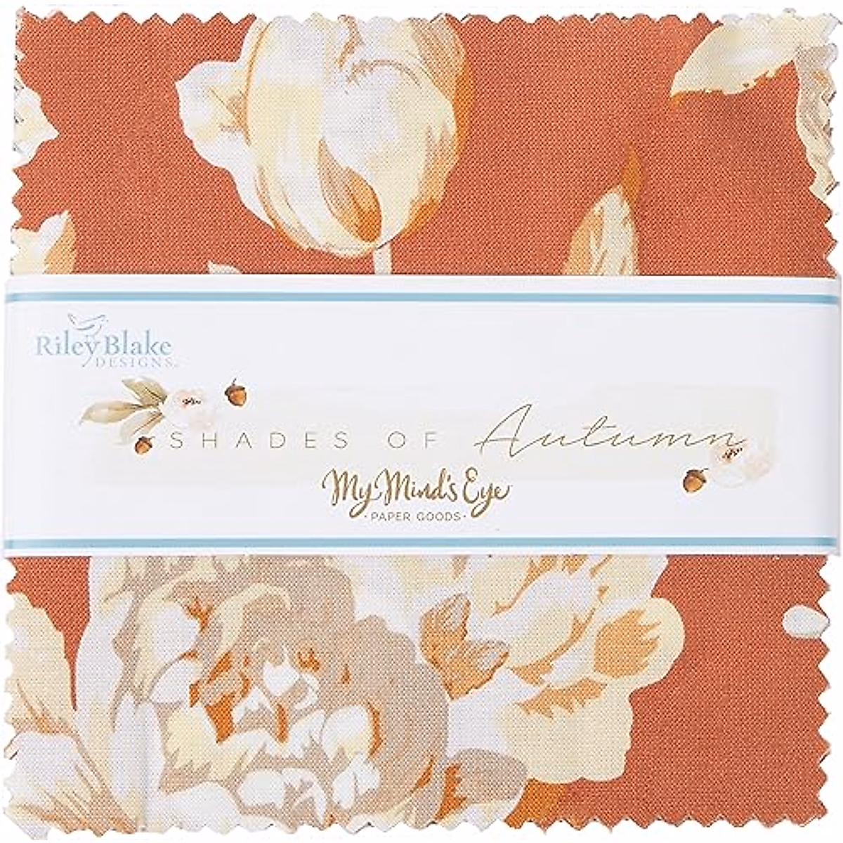 Shades of Autumn Riley Blake 5-inch Stacker, 42 Precut Fabric Quilt Squares by My Mind's Eye