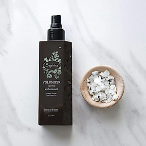 Saphira Volumizer Styling Spray for Fine and Thin Hair with 26 Healing Minerals, Sulfate-Free, Paraben-Free, Softens, and Volumizes Fine, Thin or Chemically Treated Hair, 5.1 Ounce