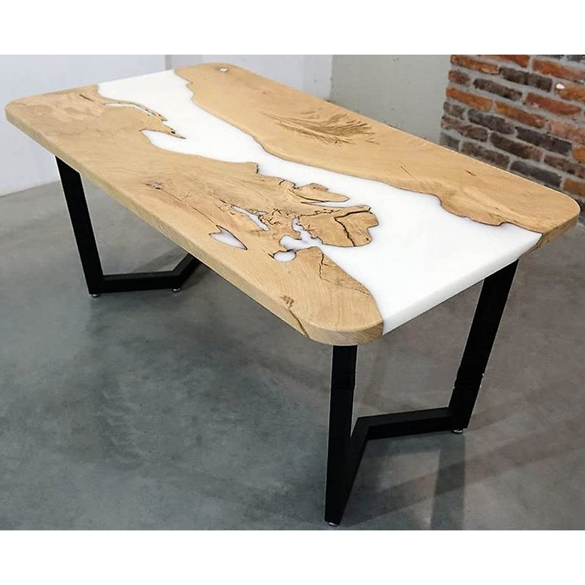 Epoxy Table, Live Edge Wooden Table, Epoxy Resin River Table, Natural Wood, Dining table, Natural Epoxy Table, Resin Table