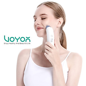 VOYOR Blackhead Remover Pore Vacuum - Electric Face Vacuum Pore Cleaner Acne White Heads Removal with Suction Heads (BR510)