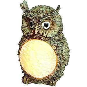 ZYPNB Solar Garden Light Owl Lawn Lamp Waterproof Solar Lights, Outdoor Lighting Night Light Decorative Home Garden, LED Solar Garden Light