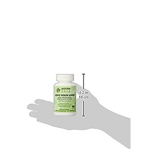 Natura Petz Love Your Liver, Liver Detox and Support, Gall Bladder, Digestive and Irritable Bowel Syndrome Support for Adult Pets, 90 Capsules, 250mg Per Capsule