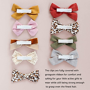 Baby Girl Hair Bow Clips Barrettes, Assorted Hair Accessories Alligator Clip for Little Girls Toddler Kids Teens