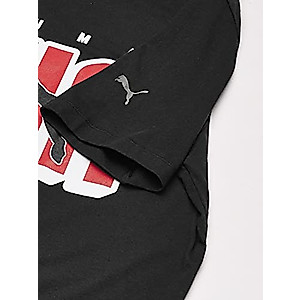 PUMA Men's City Attack Tee, Black/HRR/White, XL