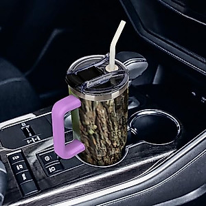 Australia Cute Sugar Glider Insulated Tumbler with Lid And Straw Stainless Steel Travel Coffee Mug 40oz Violet-style