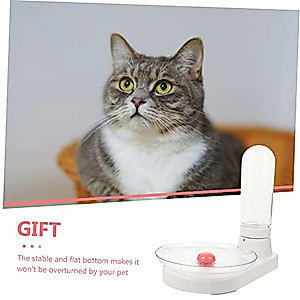 Ipetboom Dog Fountain Food Automatic Puppy Drinking Cat Self Bowl Pet Waterer Station Container Home Feeder Feeding Machine Water Tool Household White Cage Fountains Dispenser Creative