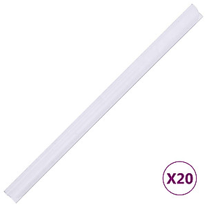 Eco-Friendly Outdoor Fence Garden Privacy Screen Decorative Garden Fencing for Landscape Patio Yard Outdoor Decor PVC 114.8'x0.6' White