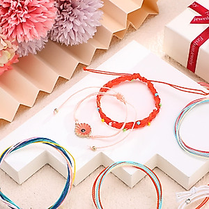 Hicarer 33 Pieces Summer Rope Bracelet Set for Women Adjustable Friendship Bracelet Handmade Braided Beach Ankle Bracelet Jewelry (Elegant Style)