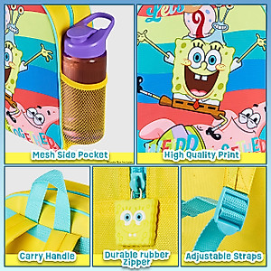 SpongeBob SquarePants Backpack for Kids, 11.6” x 9.25” x 3.14”