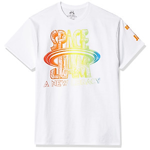 space jam Men's 2: A New Legacy Tune Squad Short Sleeve T-Shirt, White, XL