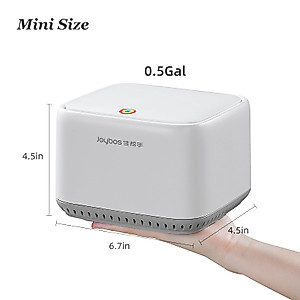 MOPALL Mini Desk Trash Can with Lid, Countertop Trash Can 0.5 Gallon, Small Garbage Can Table Top Trash Can, Tiny Waste Basket for Vanity, Office, Bedroom, Car (White, Square)