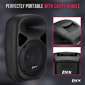 LyxPro 10" Inch Passive DJ PA Speaker System XLR,1/4,Speakon, Connections Daisy Chain Compatible, 8 Ohm, Lightweight, Stand Mountable,