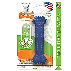Nylabone Moderate Chew FlexiChew Dental Chew Toy Chicken Small/Regular (1 Count)