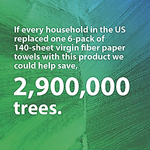 Seventh Generation Paper Towels, 100% Recycled Paper, 2-Ply, 6-Count (Pack of 4)