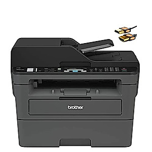 Brother MFC-L27 10DW Series Wireless Compact Monochrome Laser All-in-One Printer - Print Copy Scan Fax - Auto 2-Sides Printing - Print Up to 32 Pages/Min - Mobile Printing - ADF + HDMI Cable