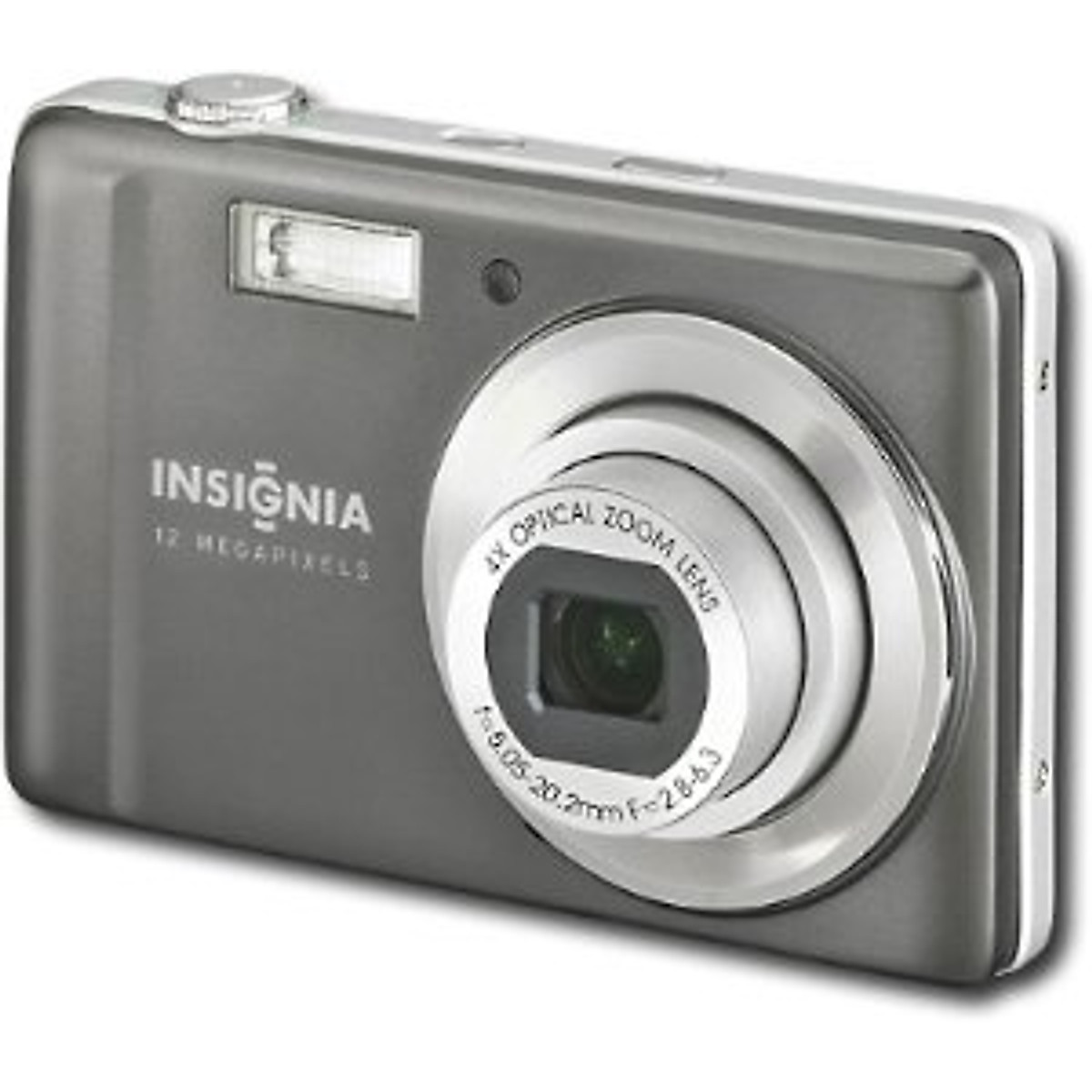 Insignia NS-DSC1112SL 12.0 MP Digital Camera 4 X Opt Zoom - Dark Gray